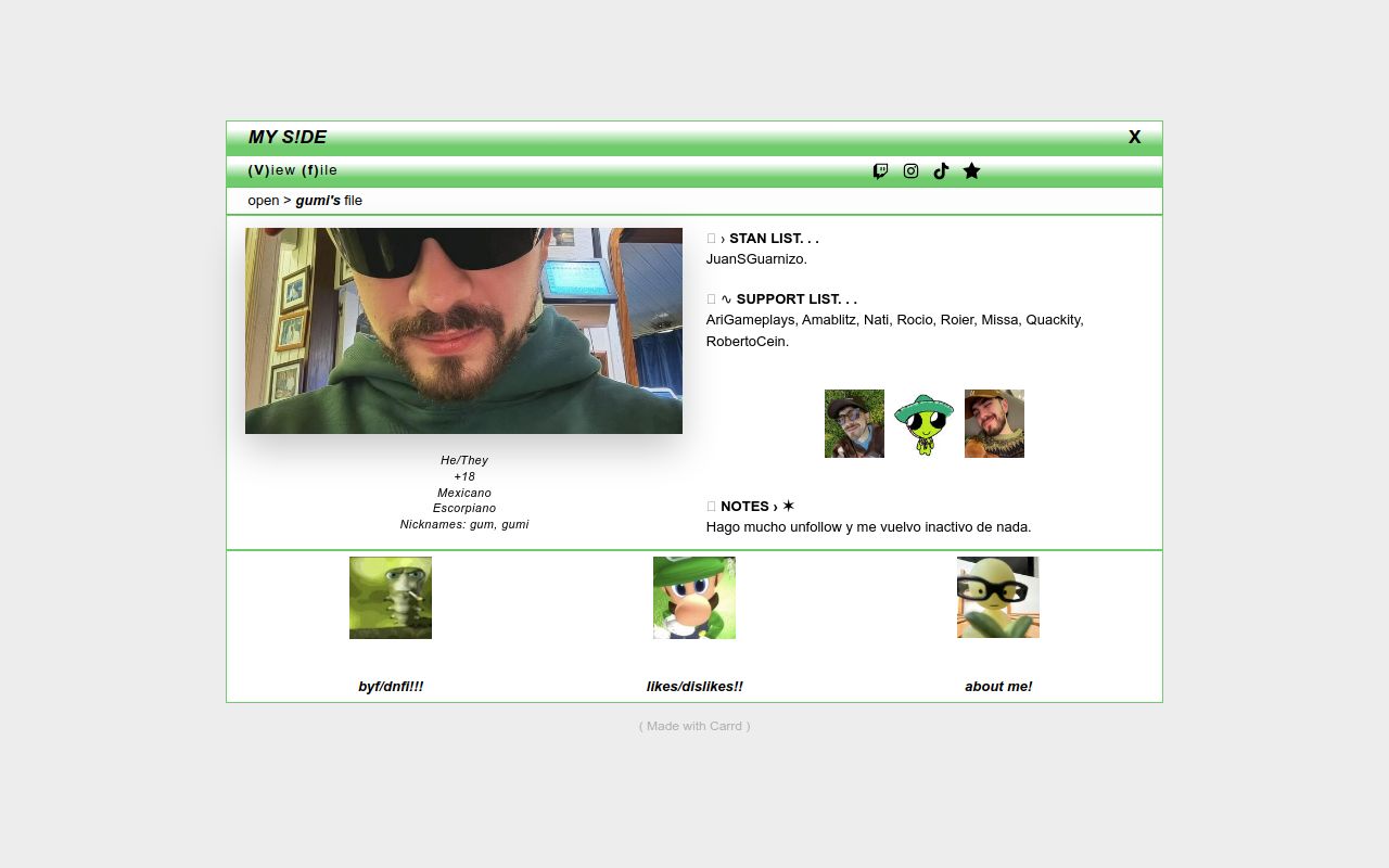 carrd de gum 🌱